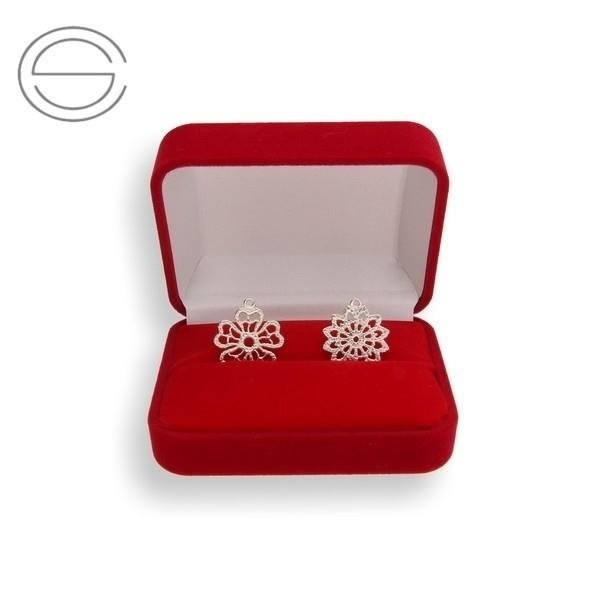 Czerwone welurowe pudełko, opakowanie na obrączki | Akcesoria ...